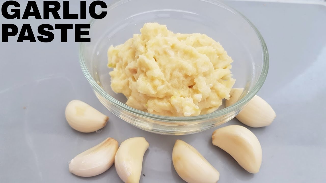 LONGLASTING GARLIC PASTE ll HOW TO MAKE GARLIC PASTE AT HOME ll EASY ...