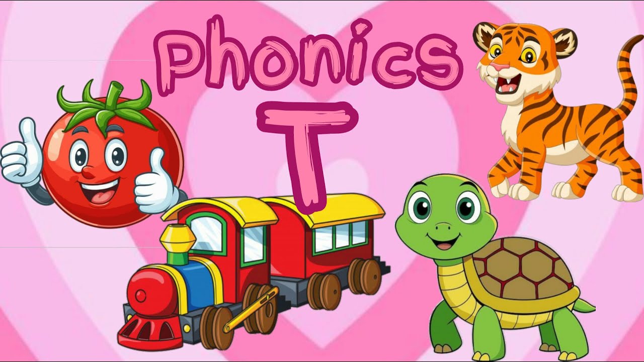 Phonics of letter T with Happy brain kids learning | phonics - YouTube