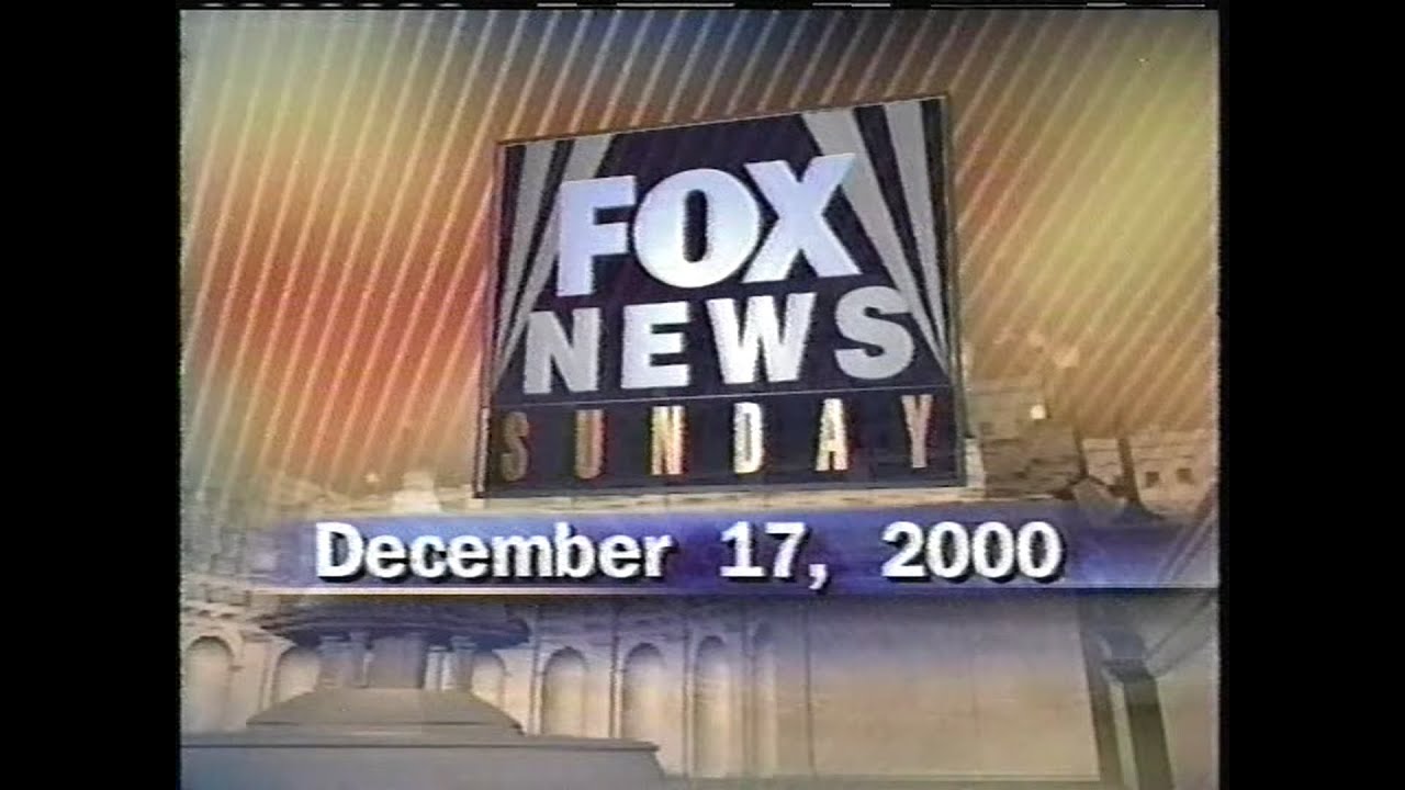 Fox News Sunday, partial, 12/17/2000 - YouTube
