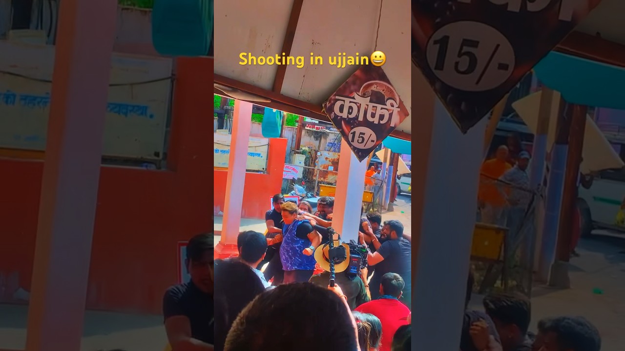 Film Shooting in sadhi pakki Ganesh acharya 😃 #ujjain #shooting # ...