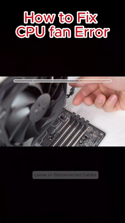 How to Fix CPU fan Error - YouTube