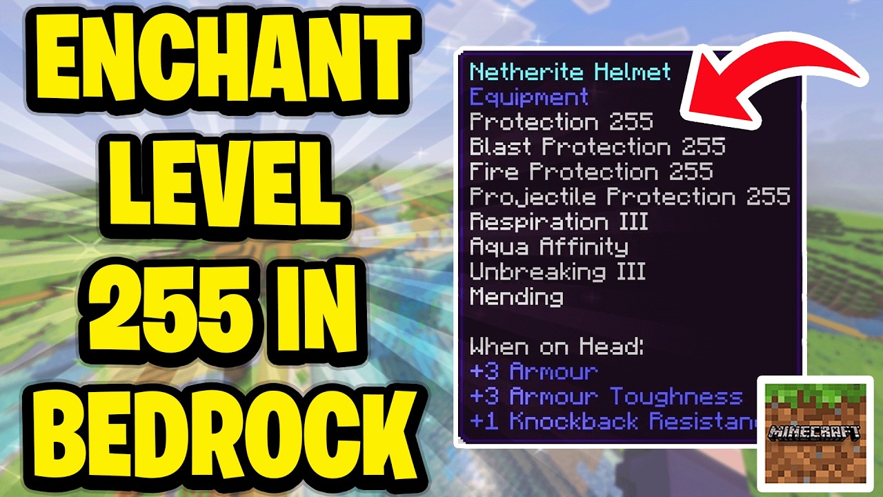 How To Enchant Level 255 In Minecraft Bedrock - YouTube