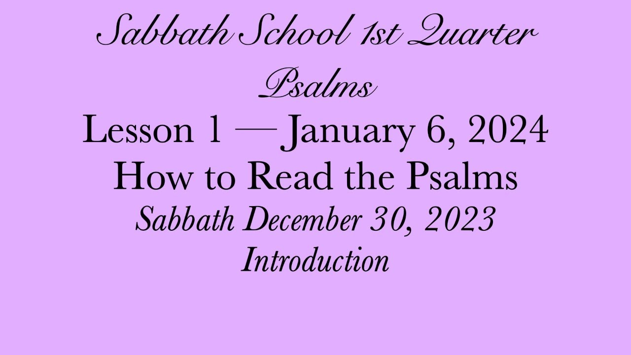 How to Read the Psalms — Introduction - YouTube