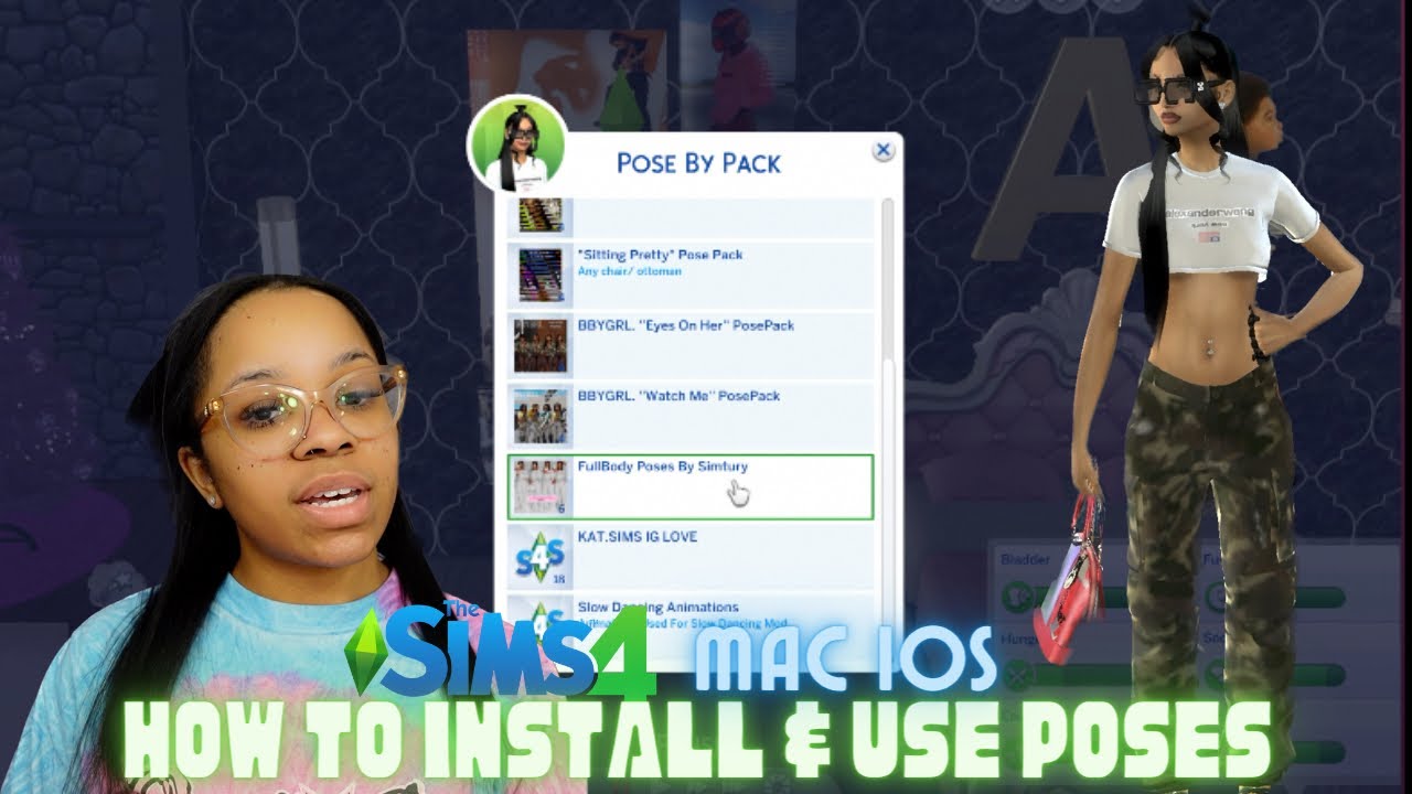 HOW TO INSTALL & USE SIMS 4 POSES ON MAC IOS - YouTube