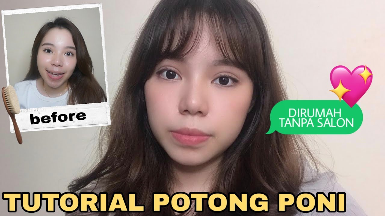 TUTORIAL POTONG PONI ALA KOREA SENDIRI DIRUMAH - YouTube