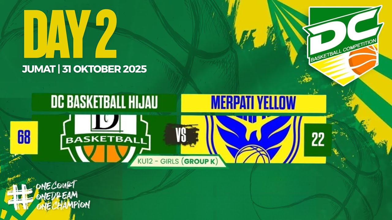 [GAME 14] DC HIJAU VS MERPATI YELLOW KU 12 PI | DCBC 2025 - 31 Oktober ...