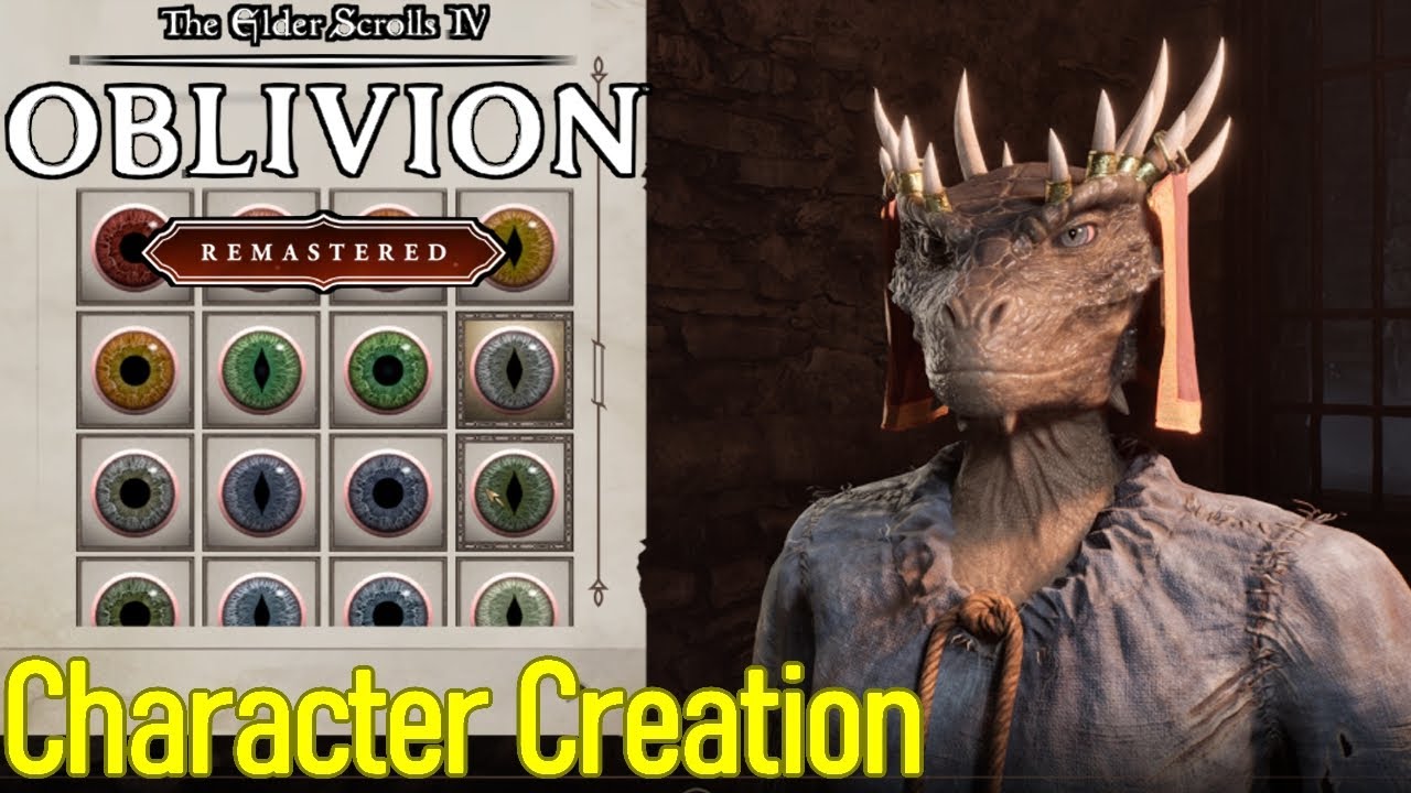 The Elder Scrolls 4 Oblivion Remastered Character Creation - YouTube