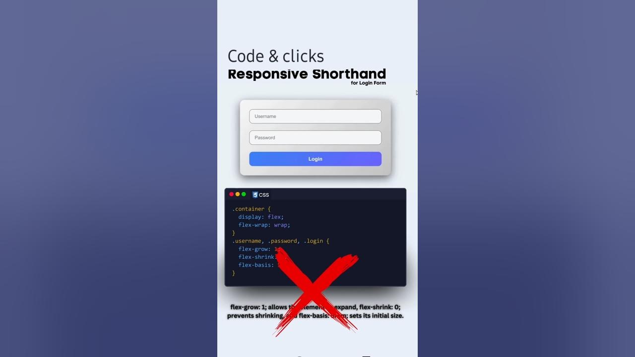 Responsive login form#coding #viralvideo #html5 #programming #python #css3 #javascript #shorts ...