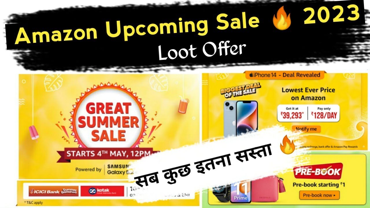 Amazon Upcoming Sale May 2023 🔥| Amazon Great Summer Sale | Bank Offer ...