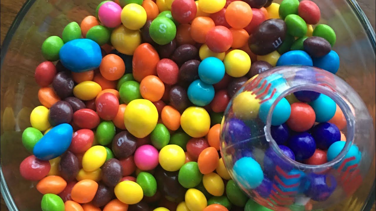 Opening and playing with candy - YouTube