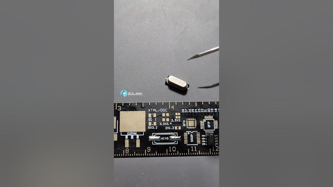 crystal oscillator arduino SMD work #shorts #repair #flux # ...