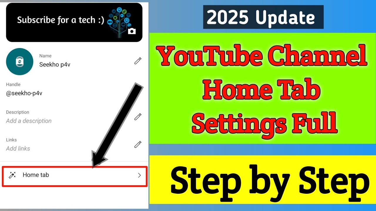 YouTube channel Home Tab settings kaise on kare 2025 Guide | YT Studio Home Tab setting # ...