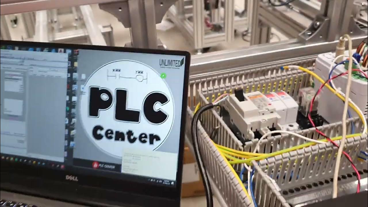 PLC Mitsubishi QCPU link CC-Link Robot IAI RCON Controller - YouTube