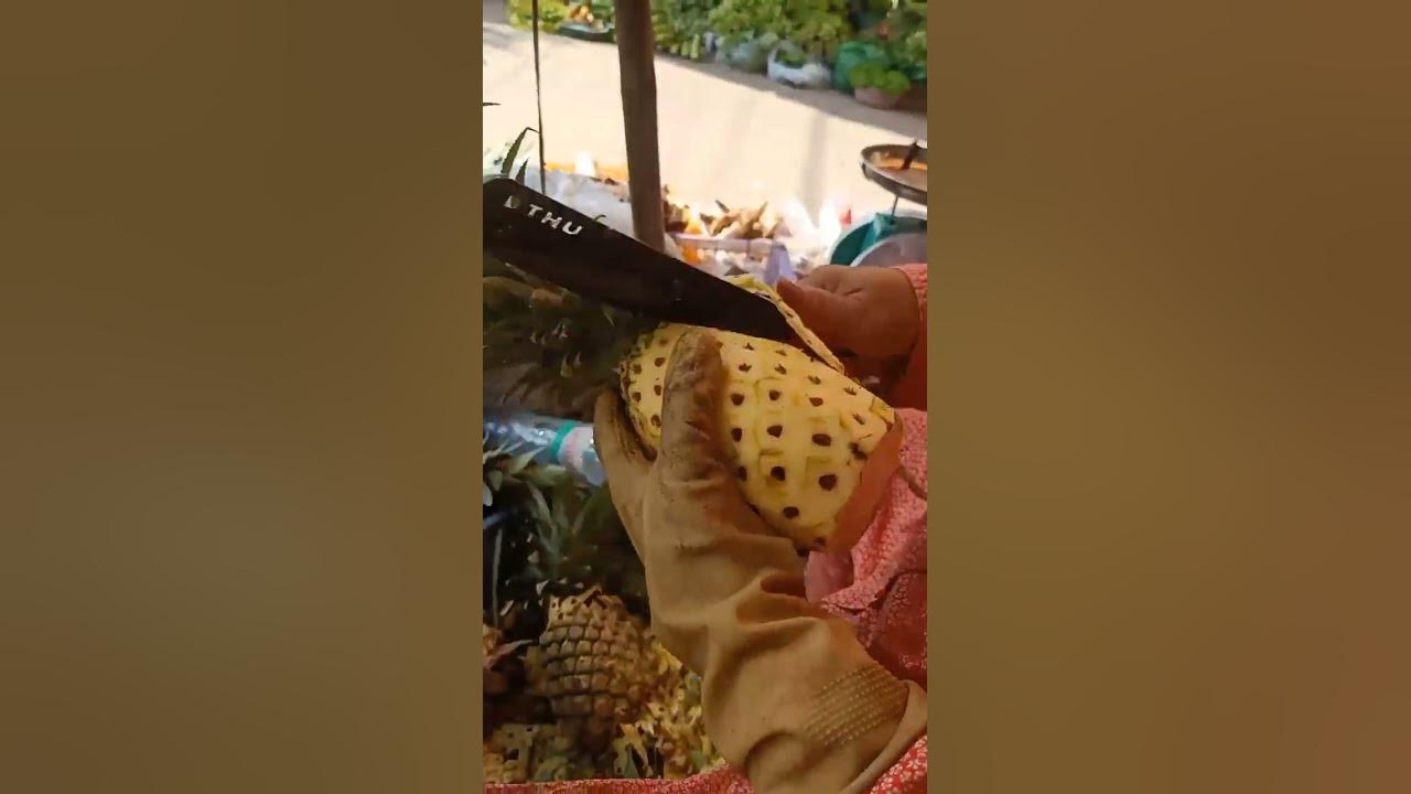 How to cut pineapple properly and clean - YouTube How to cut pineapple properly and clean - YouTube