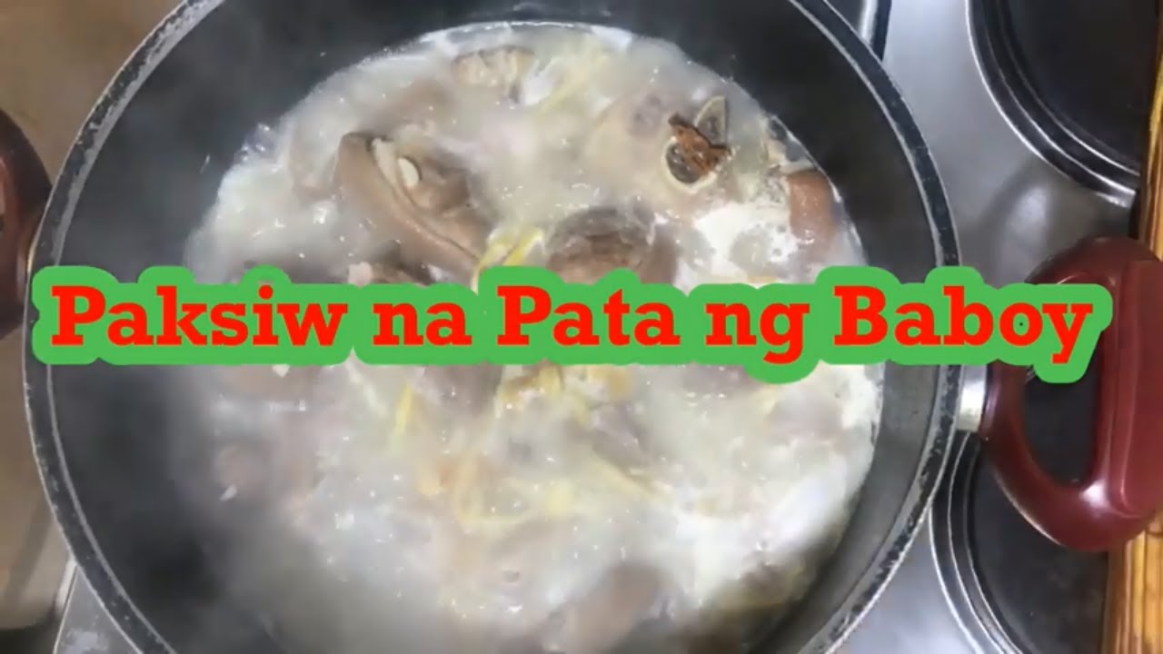 How to cook Paksiw na Pata ng Baboy - YouTube