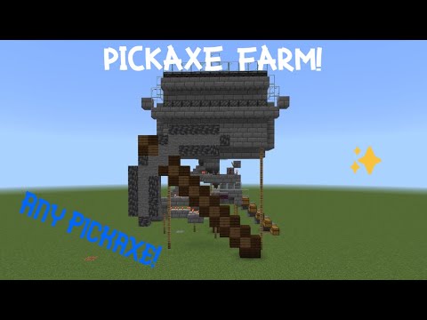 My Pickaxe Farm! | Minecraft Bedrock 1.21 Building Tutorial - YouTube
