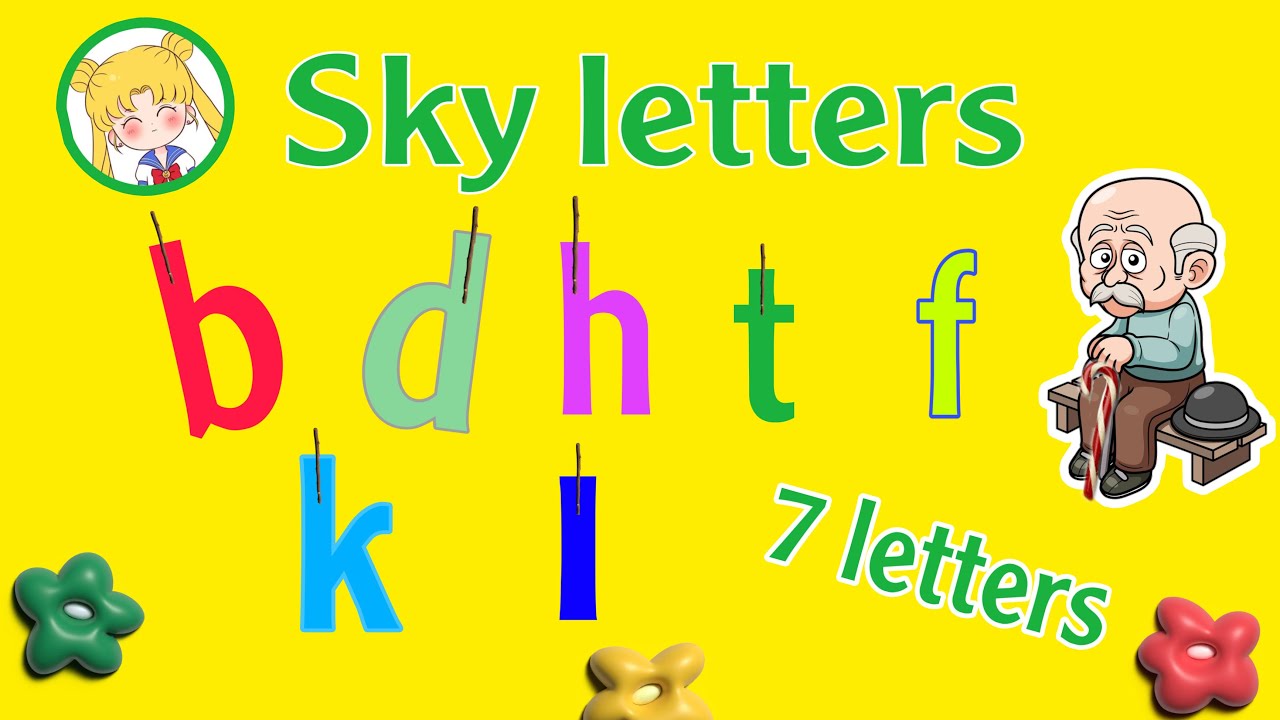 How to write sky letters - تعالوا نتعلم كتابة 7 حروف بس من حروف اللغه ...
