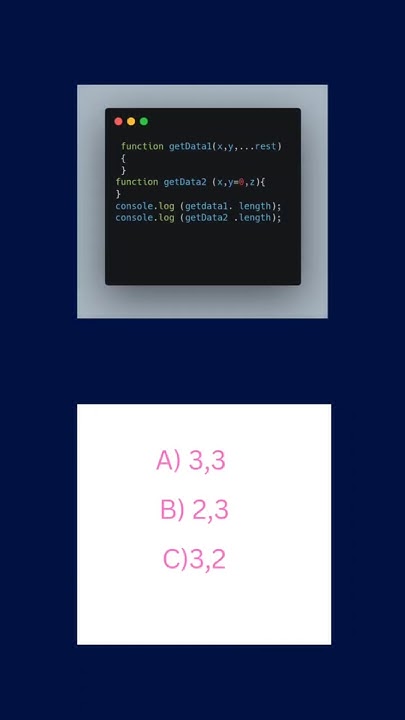 Master JavaScript Function Parameters 👨‍💻 | Understanding .length # javascript interview ...