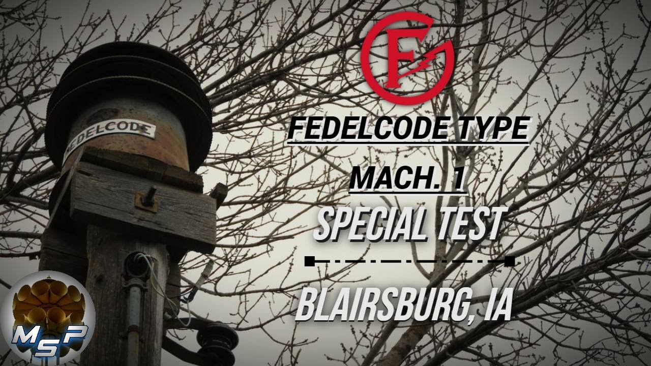 Federal Electric Fedelcode Model 1 Special Siren Test | Short Blast ...