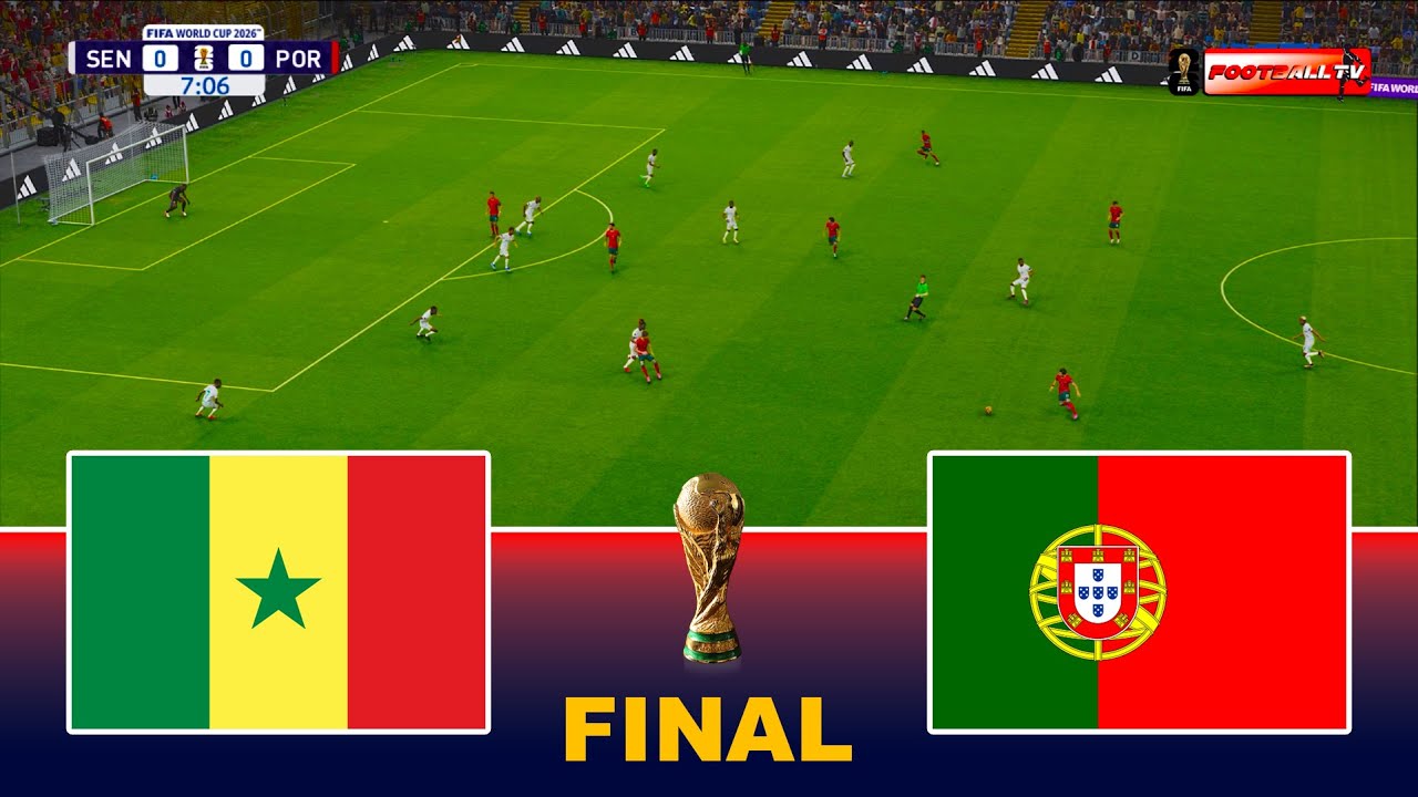 SENEGAL vs PORTUGAL - FIFA WORLD CUP 2026 FINAL | Mane vs Ronaldo | Pes ...
