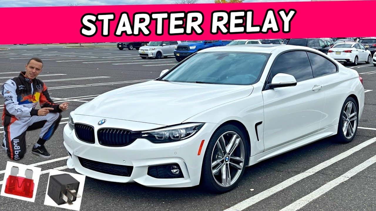 BMW ENGINE STARTER RELAY LOCATION BMW F32 F33 F36 428i 430i 435i 440i ...