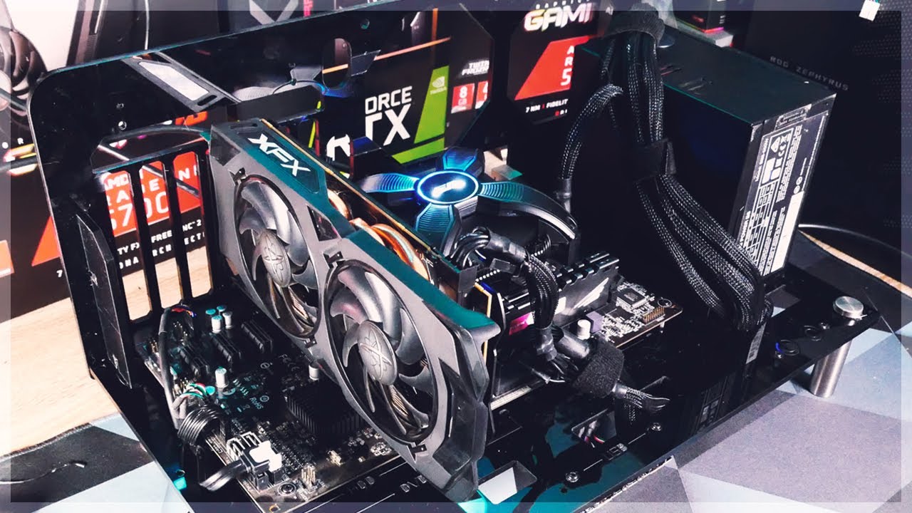 Acrylic Open PC Case from AliExpress | DIY test bench for computer or ...