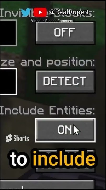 How to use Structure Blocks in Minecraft Java - YouTube