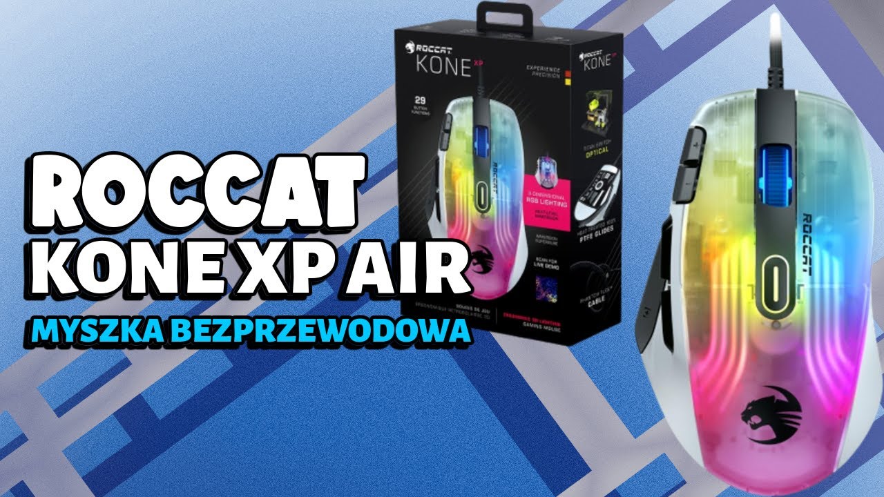 Roccat Kone XP AIR - Zaawansowana myszka bezprzewodowa - YouTube