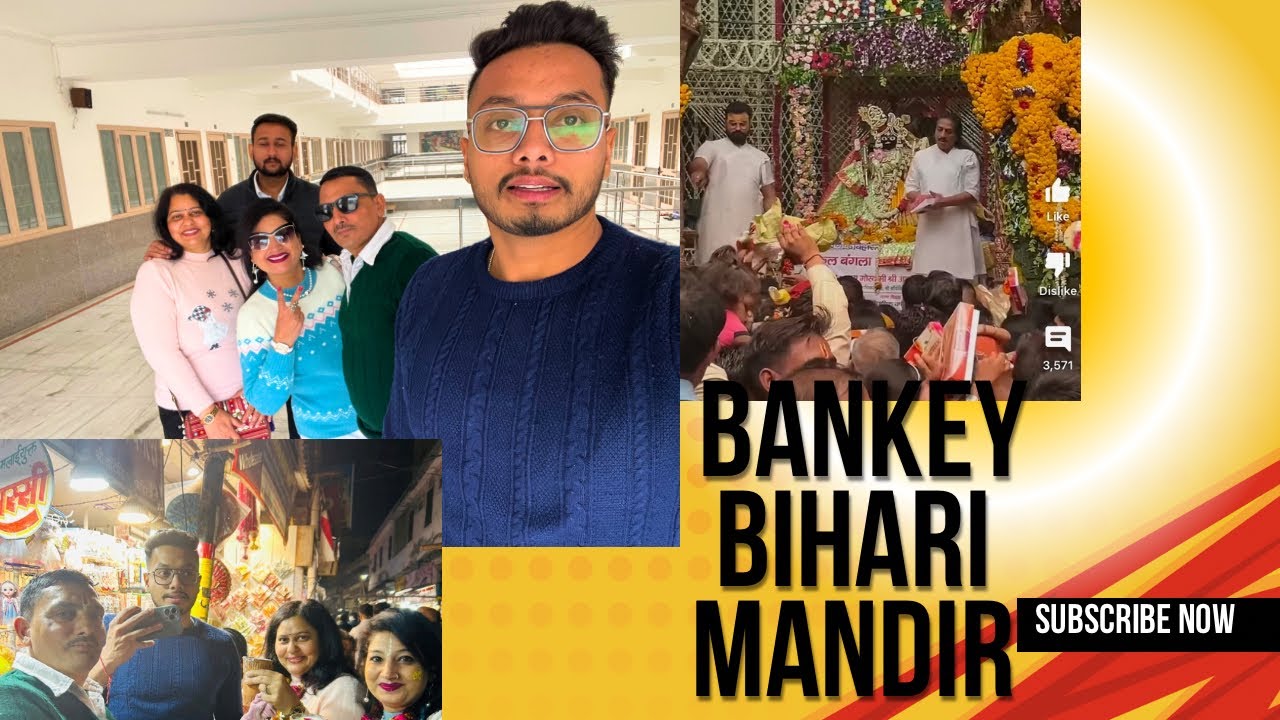 Bankey bihari mandir visit (vrindavan vlog part 2) - YouTube