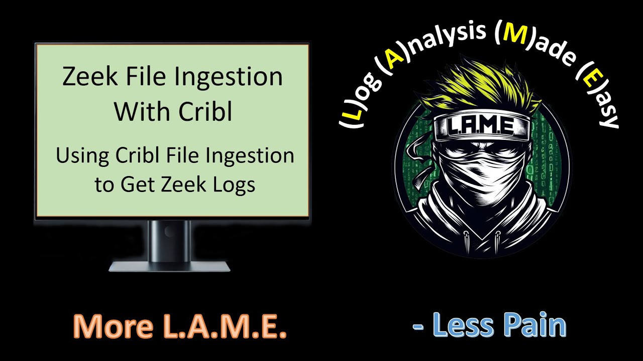 Zeek Sensor Tutorial | Ingesting the Logs With Cribl - YouTube