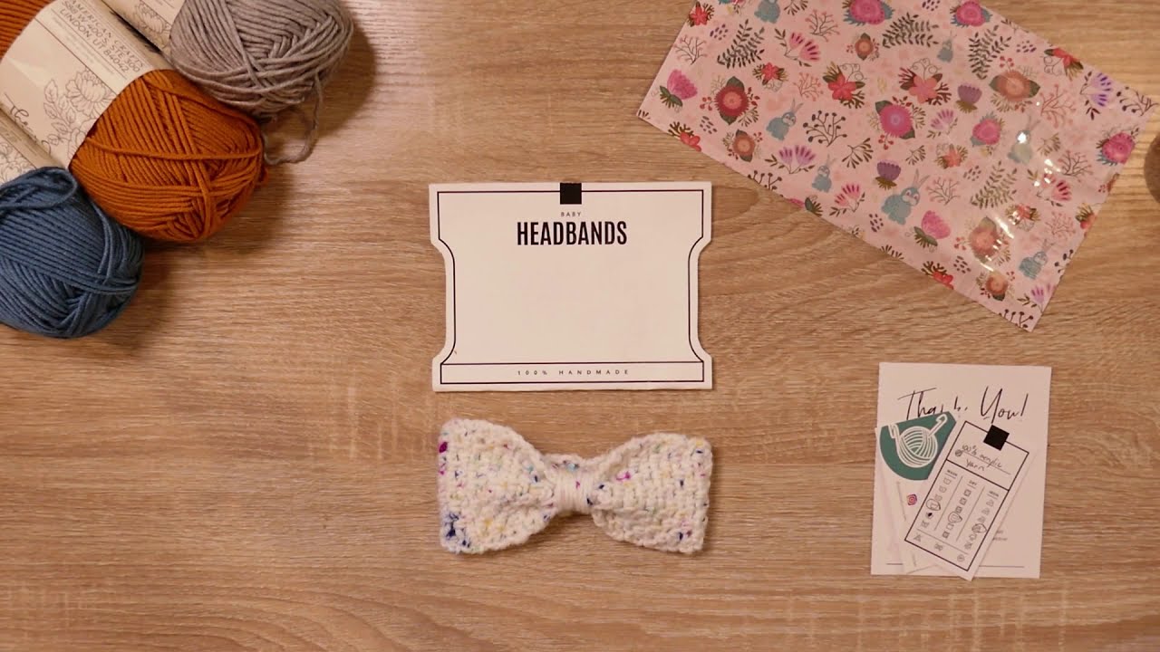 How I Package my headbands - YouTube