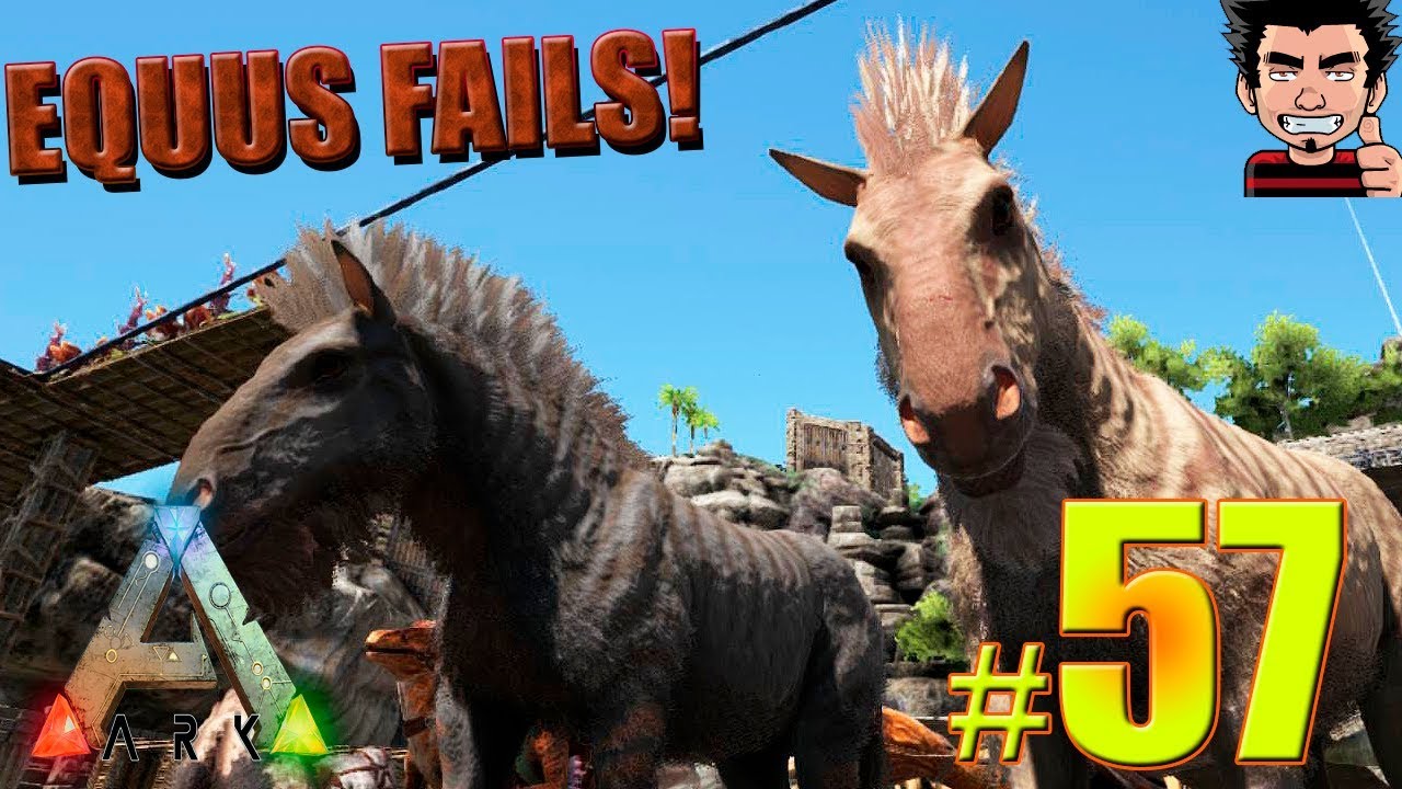 ARK SURVIVAL EVOLVED TAMING EQUUS DOBLE CAPTURA CON PROBLEMAS GAMEPLAY ...