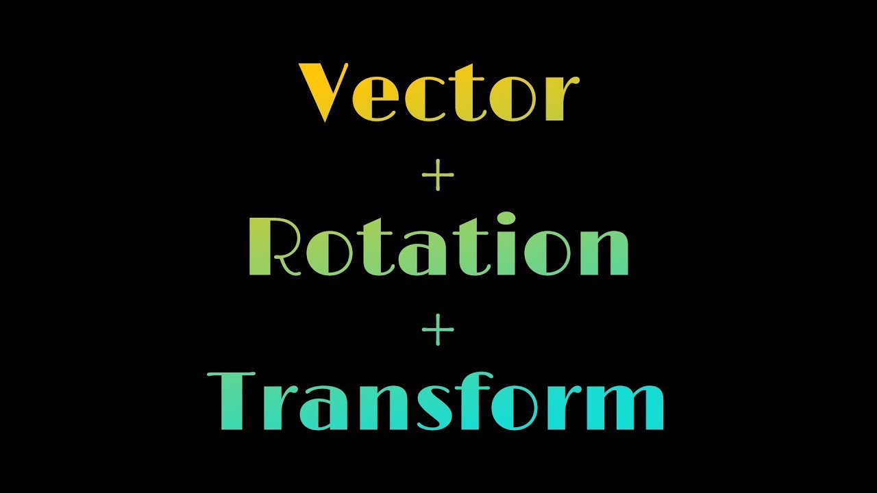 Playing With Vectors | Manim Cast - YouTube