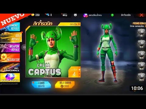 OFICIAL¡ NUEVA LUCK ROYALE DE ORO EN FREE FIRE CON NUEVA SKIN CHICA ...
