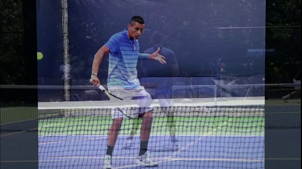 Kyrgios Backhand volley - YouTube