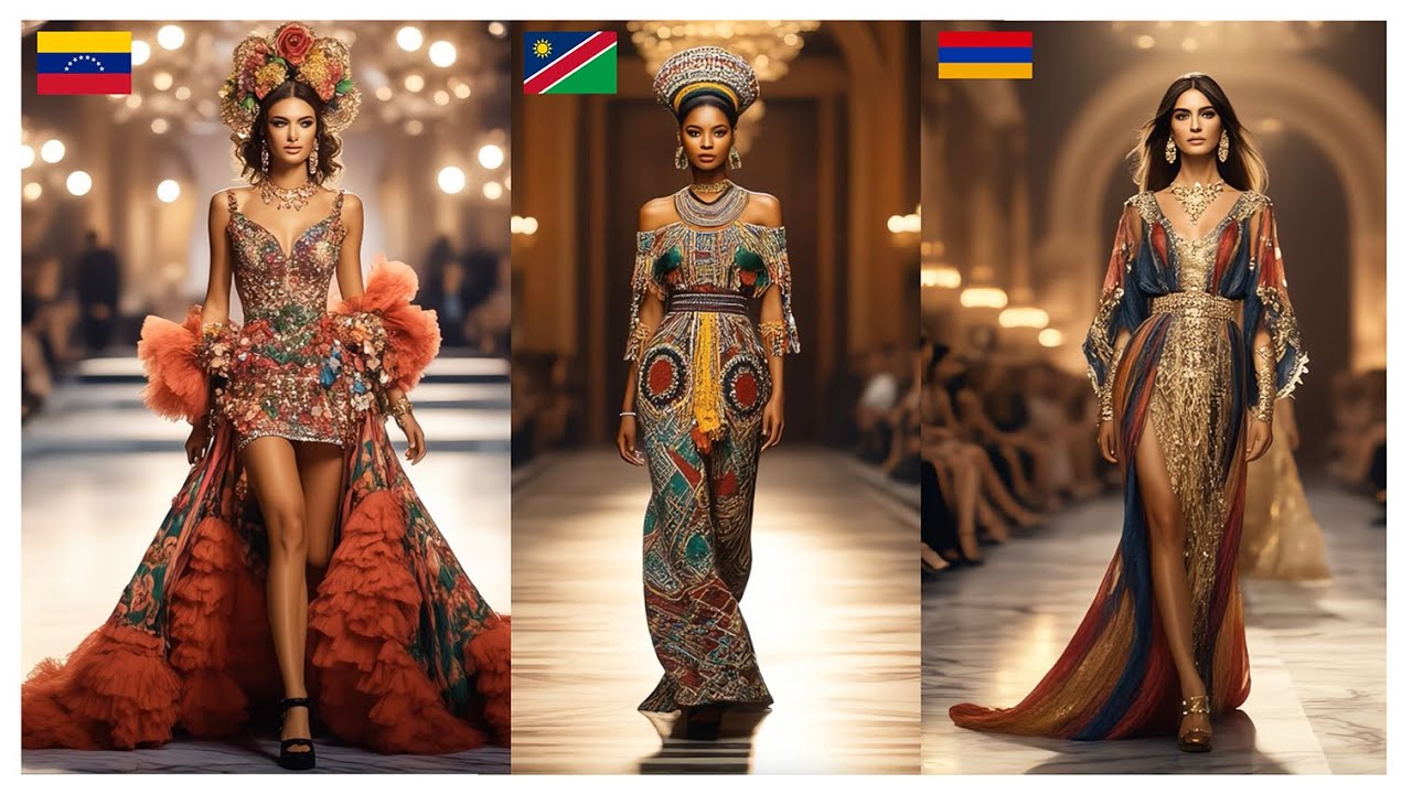 25 Luxury Dresses Inspired by Nationalities Around the World 🌍 - YouTube