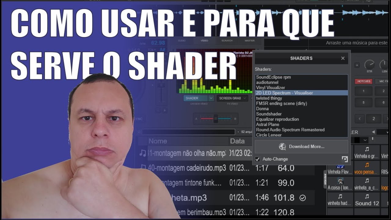 COMO USAR OS EFEITOS DE VIDEO DO VIRTUAL DJ SHADER - YouTube