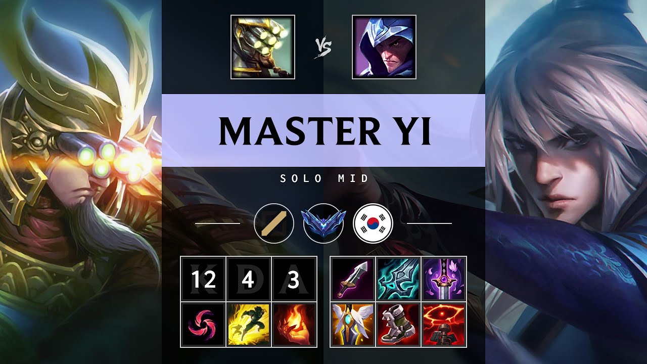 Master Yi Mid vs Talon: Triple Kill, Legendary - KR Diamond Patch 14.24 ...