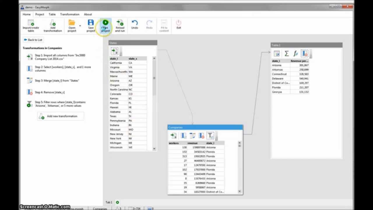 Demo of EasyMorph 1.3 - YouTube