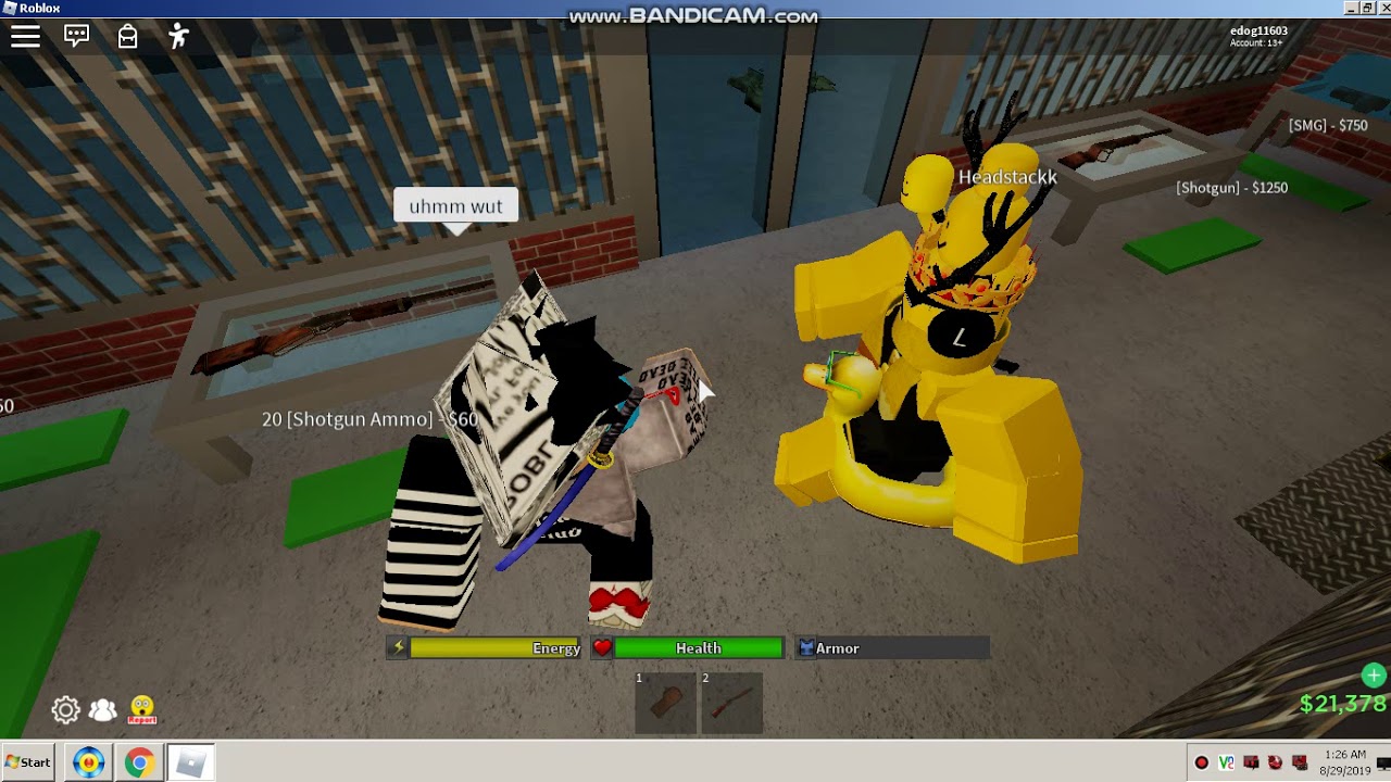 BAD GANG On roblox DA hood games - YouTube