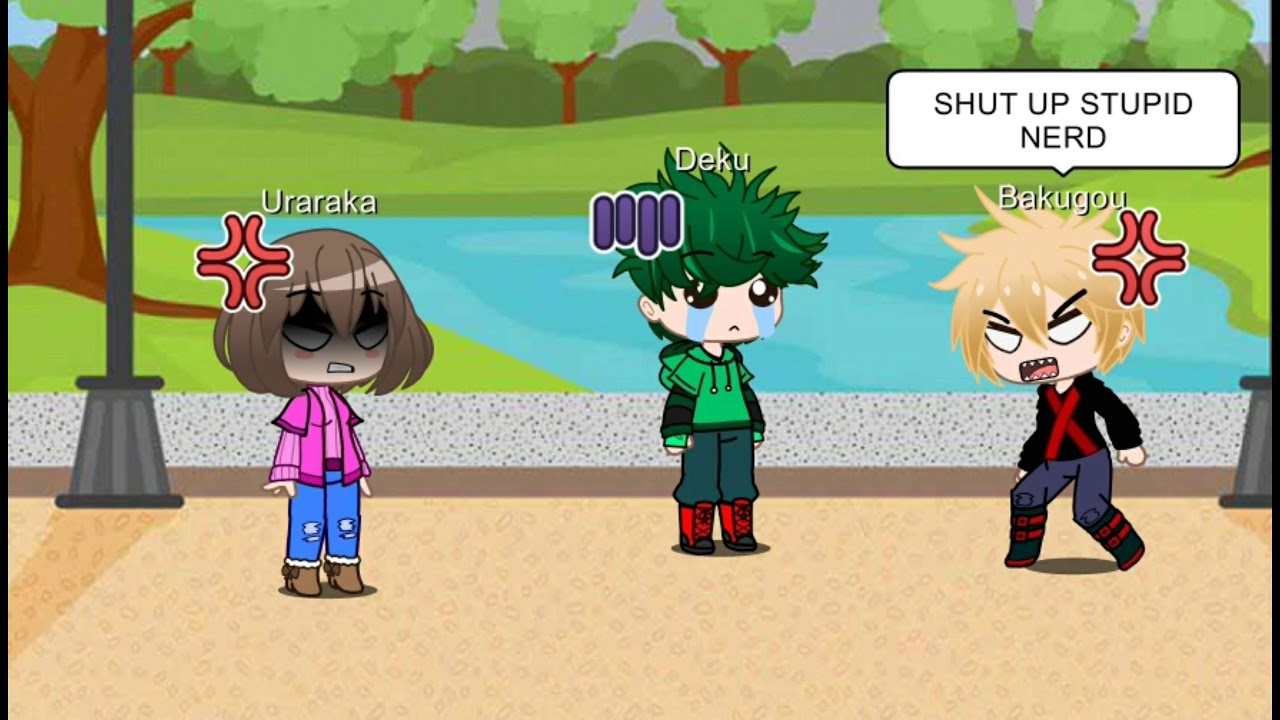 Deku, Uraraka and Bakugou meet the Soft Deku AU | Part 1 - YouTube