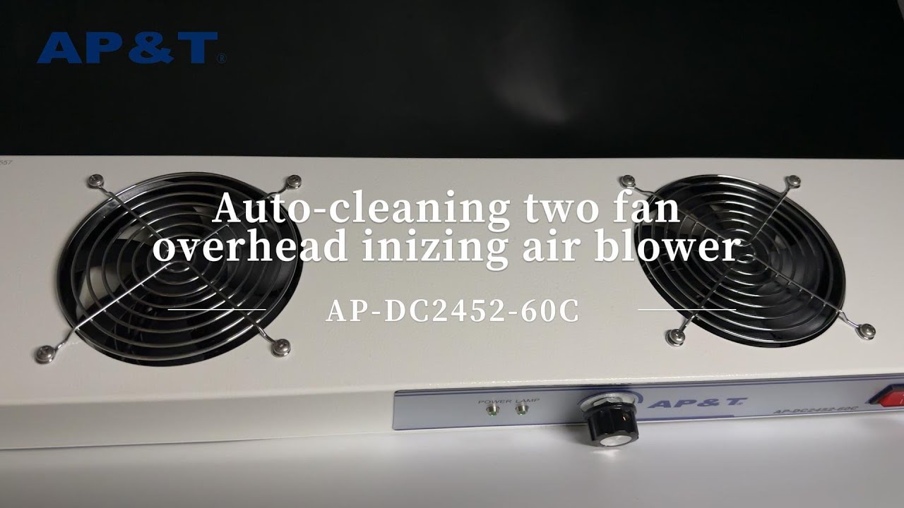 AP&T AP-DC2452-60C Self-Cleaning Overhead Two Fans Ionizing Air Blower ...