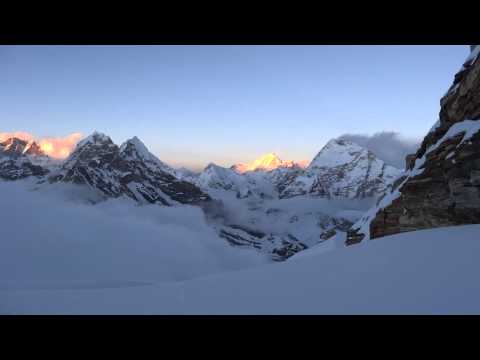 Mera Peak Nepal Video: Sunset from High Camp on Mera Peak