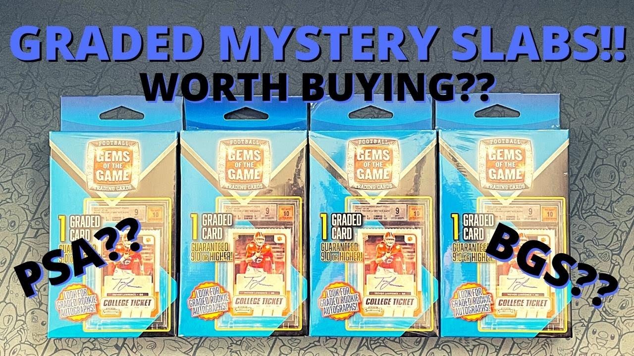 Guaranteed Grade 8 Football Mystery Graded Card Slabs - 2 Cards + From ...