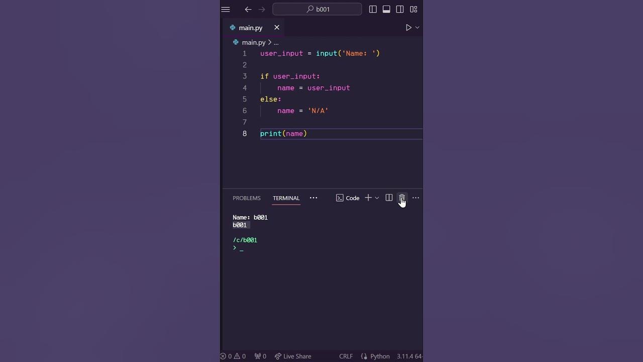 Clever Python One Liner Python Programming Coding Youtube