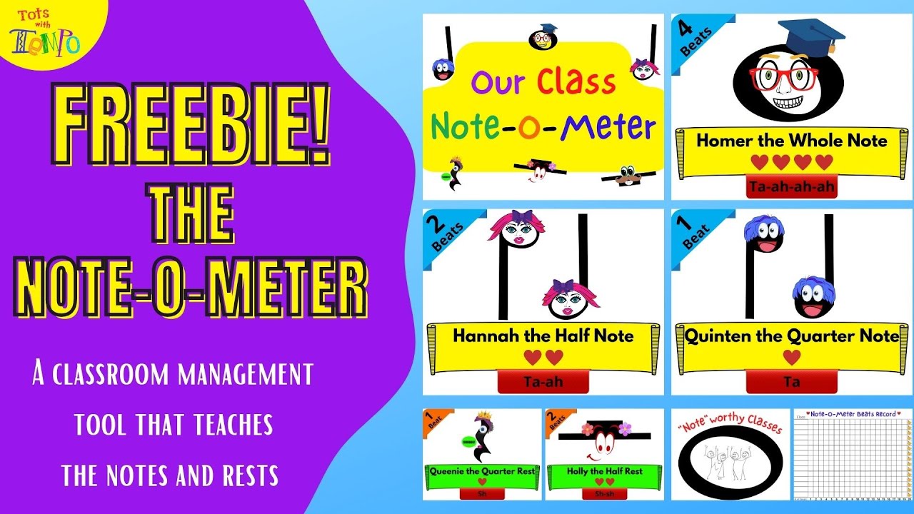 For Music Teachers: The Note-O-Meter | Free Behavior Management Hack ...
