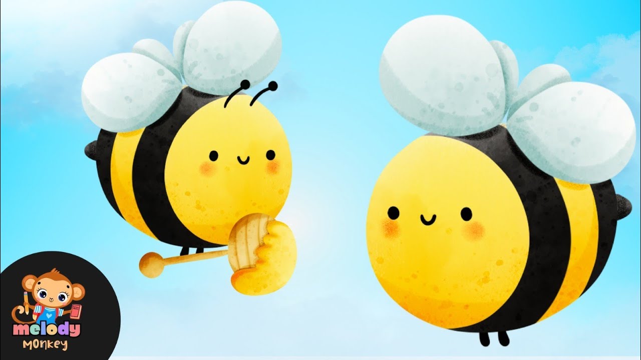 The Busy bee nursery rhymes | kids song | kids learning song by ...