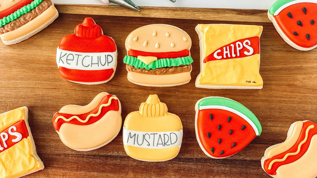 How to make Mini BBQ Cookie set - YouTube