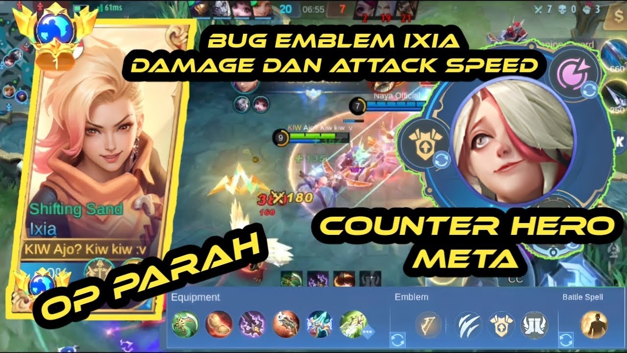 IXIA COUNTER HERO META MELISA | BUILD IXIA TERBARU| EMBLEM IXIA TERBARU ...