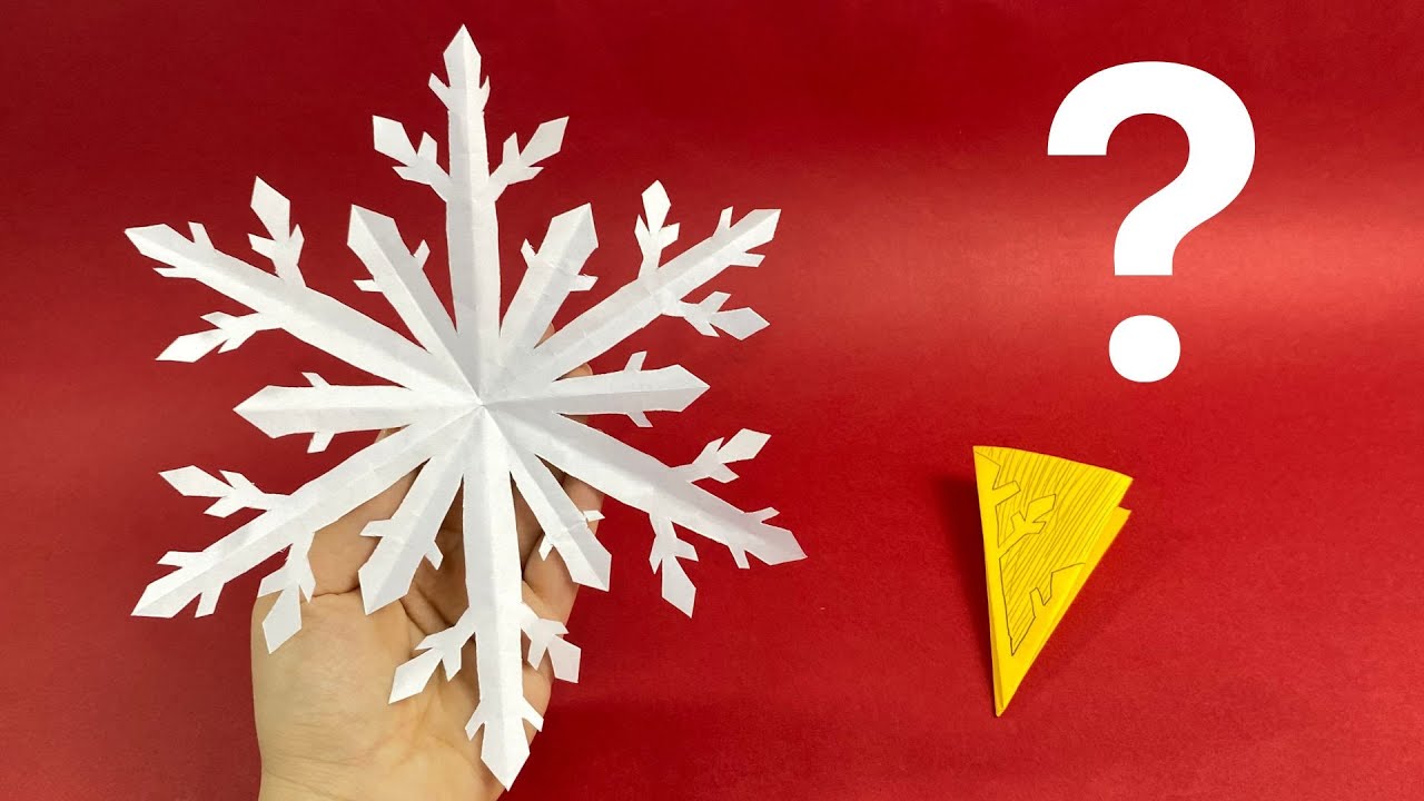 How to Make Stunning Paper Snowflakes ️ | Easy Christmas Craft Idea ...
